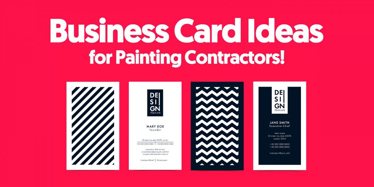 The Best Business Card Ideas For Your Painting Company